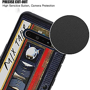 Compatible with LG V60 ThinQ 5G Case, Retro Music Cassette Tape 80s 90s Vintage Classic Mixtape Design for LG Case Men Women,Soft Silicone Protective Case for LG