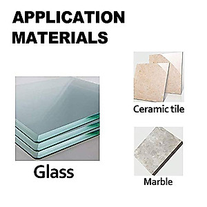 Tile Glass Drill Bits Set, 6Pcs Masonry Carbide Tips Drilling Bits for Soft Ceramic Tile, Mirror, Plastic | Spiral Slot 1/8, 3/16, 1/4, 5/16, 3/8, 1/2 Inch