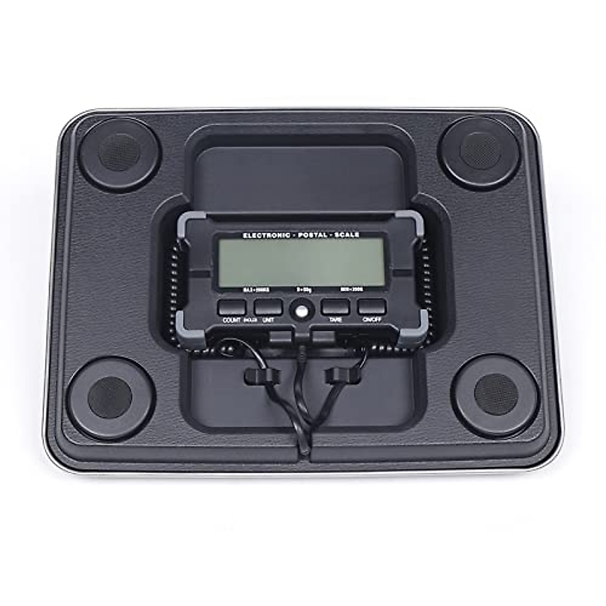 LOYALHEARTDY 440lb Digital Shipping and Postal Scale, with Heavy Duty Stainless Steel Large Platform, Industrial Floor Scale 2 AAA Batteries Include 12.4"X 9.8"