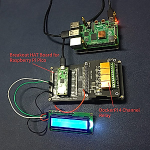 GeeekPi Breakout HAT Board for Raspberry Pi Pico/Pico W, GPIO Expansion Board Breakout HAT Module for Raspberry Pi Pico/Pico W, Support Raspberry Pi HAT Board with 40Pin Pin Header