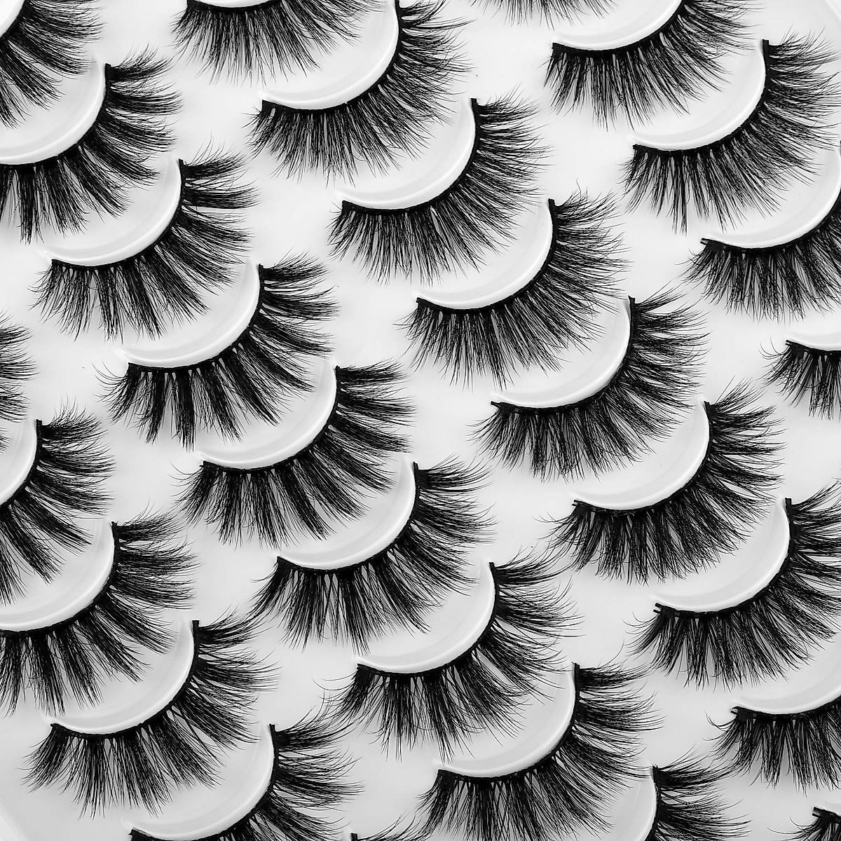 20 Pairs Lashes Wispy Eyelashes 4 Styles False Eyelashes 3D Faux Mink Lashes Wholesale Bulk Natural Fake Eyelashes Dramatic Long Eyelashes by Calphdiar