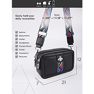 Giorgio Ferretti Genuine Leather Crossbody Bag with Removable Belt Genuine Leather Shoulder Bag for Women