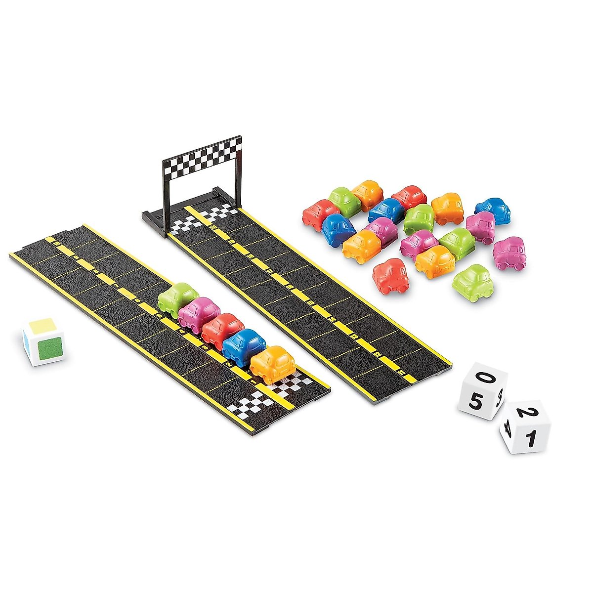 Learning Resources Mini Motor Math Activity Set, Homeschool, Includes Counting, Pattern, Addition and Subtraction Activities, 31 Pieces, Ages 4+