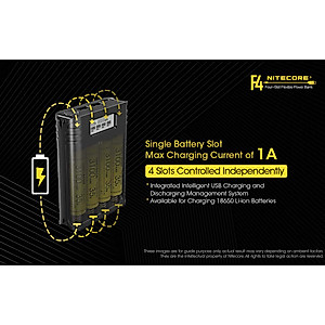 Nitecore F4 Charger/Flex Bank, Black