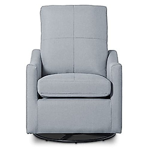 Delta Children Kenwood Glider Swivel Rocker Chair, Light Blue