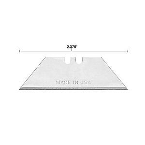 Sheffield 12282 Standard 100 Utility Box Cutter Blades with Dispenser, Knife Blades 100 Pack, Box Cutter Razor Blades Refills, Small Blades For Box Cutter