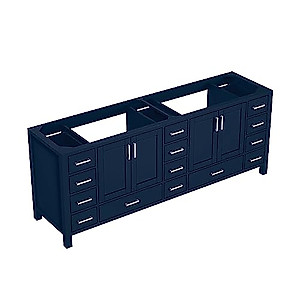 Bell+Modern Big Sur 84 in. W x 22 in. D Navy Blue Double Bath Vanity