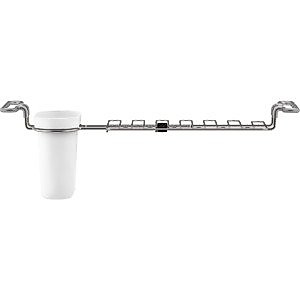 Kohler K-5473-0 Multi-Purpose Over-The-Sink Drying Rack, Caddy with Kitchen Towel Bar Holder, Soaking Cup. Expandable 14.6" to 17.6", White