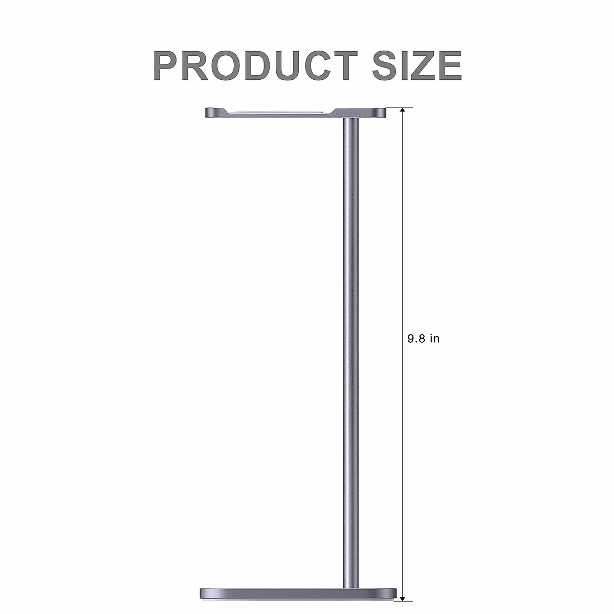 MHQJRH Aluminum Headphones Stand Holder, Suitable for Headphone Display Stands of All Gaming headsets and Wireless Headset Sizes (Space Gray)