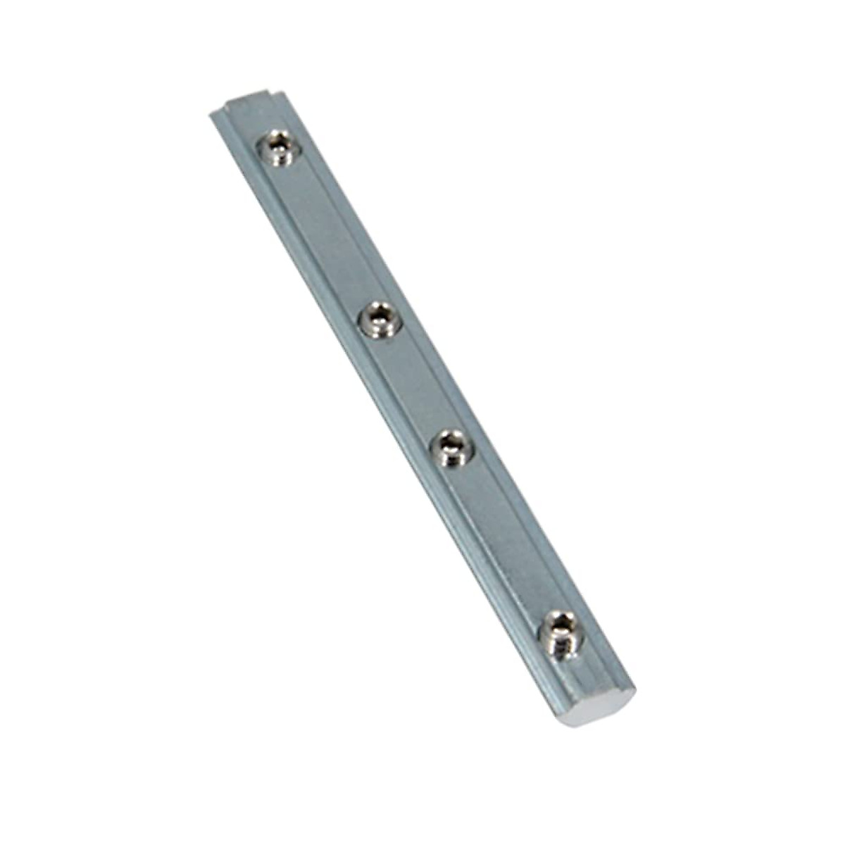 Yeebyee Straight Line Connector 3.9"Joint Bracket with Screw for 0.24" Slot 2020 Series Aluminum Extrusion Profile, 10pcs/Pack (Silver-Straight Bracket-20Series)