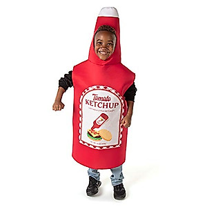 Tomato Ketchup Bottle Childrens Halloween Costume - Fun Food Kids Outfit (YL)