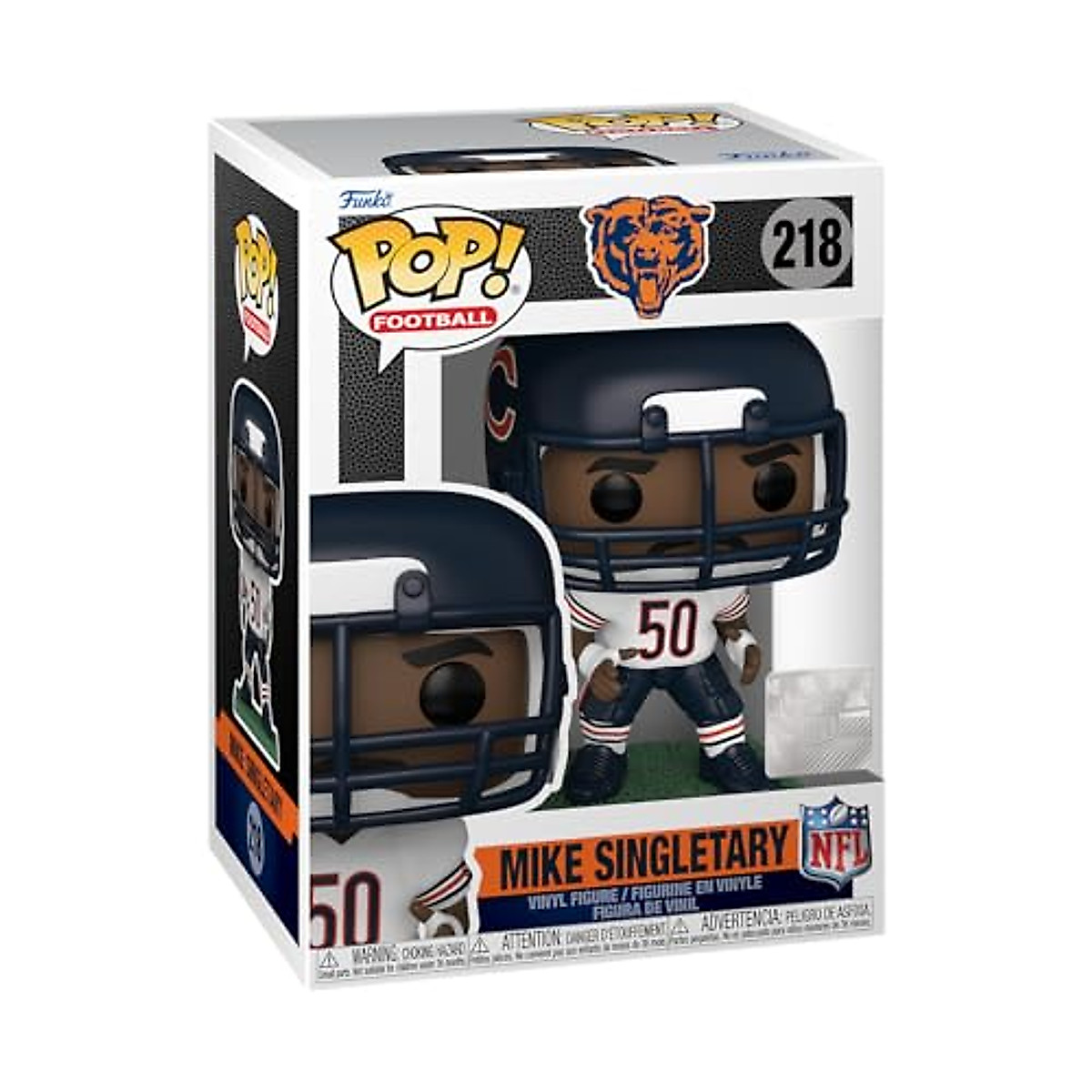 Funko POP! NFL: Legends - Mike Singletary - (Bears) - Collectable Vinyl Figure - Gift Idea - Official Merchandise - for Kids & Adults - Sports Fans - Model Figure for Collectors and Display