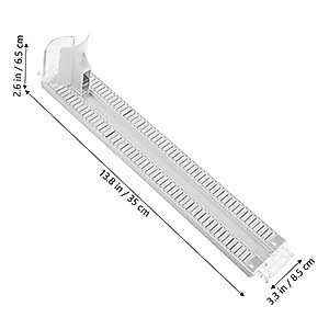 LABRIMP Drink Pusher Can Fridge White Refrigerator Bottle Organizer Drink Pusher Organizer Cabinet Storage Shelves Refrigerator Bottle Organizer Plastic Drink Puller Plastic Drink Pusher
