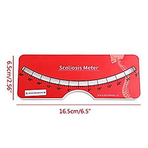 Portable Scoliosis Meter 0‑30° Scoliometer Measuring and Testing Meter Back Spine Diagnosis
