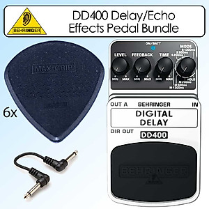 Behringer Digital Delay Dd400 Digital Stereo Delay/Echo Effects Pedal