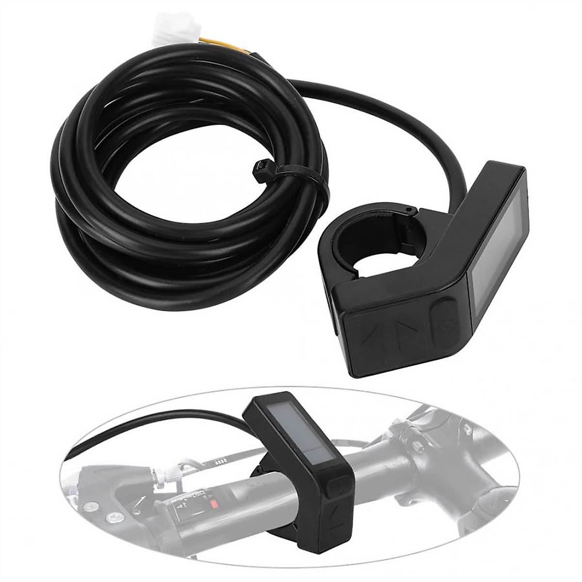 Bike Fender Electric Bicycle LCD Display Speed Battery Power Indicator KT LCD4 Dashboard for 24V 36V 48V E-Bike Scooter Mud Guards (Size : Other Connector)