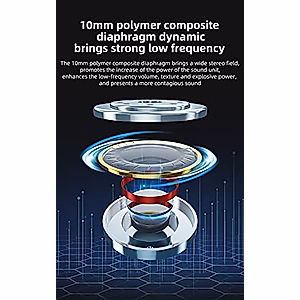 erjigo TWS Wireless Earbuds, CCA CC4 Bluetooth 5.2 Headphones 20 Hours Playtime Earphones with Charging Case, in Ear Headset Noise Cancelling Microphone, for Sports/Working (White)