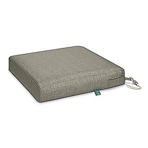 Duck Covers Classic Accessories Weekend Water-Resistant Outdoor Dining Seat Cushion, 19 x 19 x 3 Inch, Moon Rock