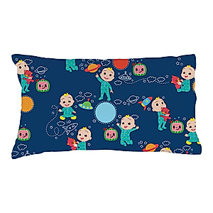 CoComelon Personalized Pillowcase with Custom Initial and Name Printed | Soft Pillow Cover for Kids Pillow in Bedroom or Play Area | 20" x 31" | Official Licensed Product