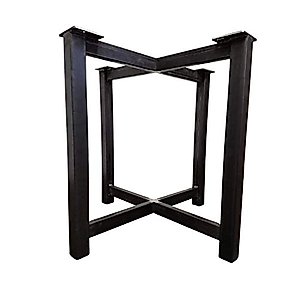 Metal Trestle Style Steel Table Base - Any Size and Color