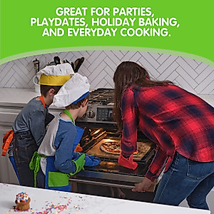 Curious Chef 11-Piece Yellow and Orange Chef's Kit for Kids, includes Real Cooking and Baking Tools, Dishwasher Safe and Made with BPA-Free Plastic