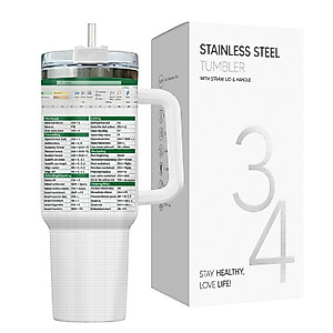 34HD Funny Spreadsheets Tumbler with Handle and Straw, 40oz Excel Coffee Cup with Lid, Accountant Mug, Funny Gifts for Coworkers, Office and Boss Gifts Accounting