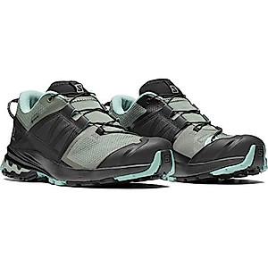 Salomon XAILD Gore-TEX Trail Running Shoes for Women, Balsam Green/Black/Meadowbrook, 5.5