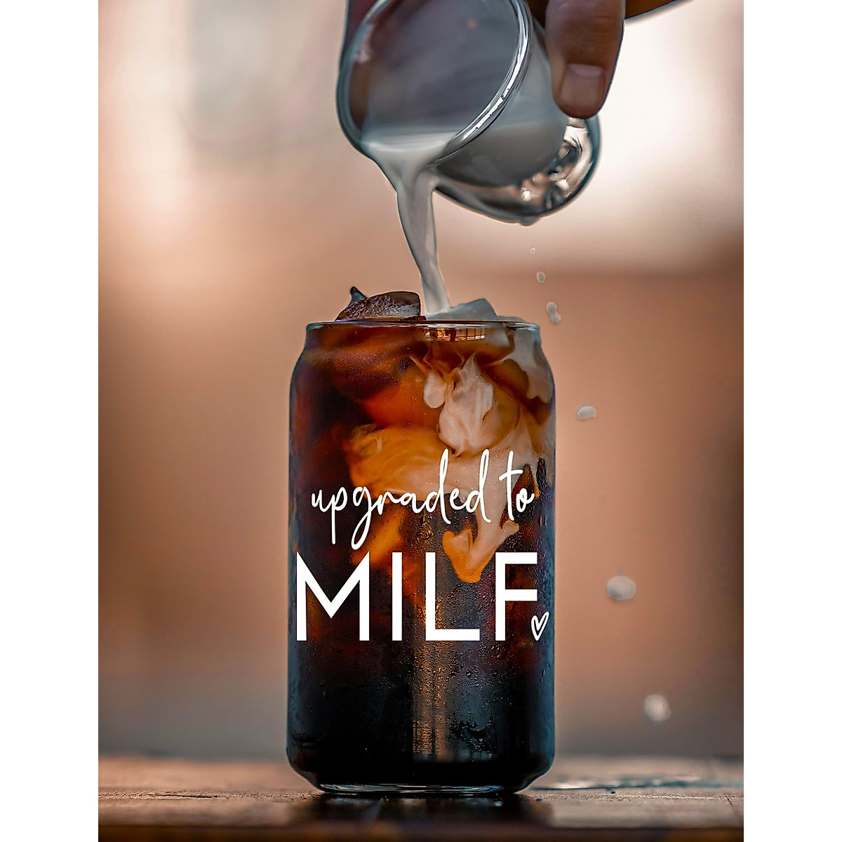 Lovearth Glass Cup, New Mom Gifts for Women - Christmas, Pregnancy Gifts for Expecting Mom, First Time Mom Gifts, Mom to Be Gifts for 1st Time Mom, Pregnant Women - Postpartum Gifts for Mom