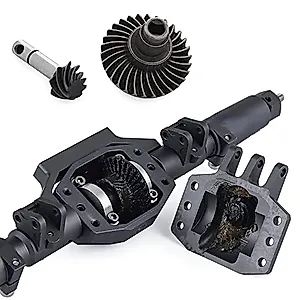 Heavy Duty Bevel Gear Set, Helical Overdrive Gear 24/8T 27/8T 30/8T 33/8T Reverse Gear for 1/10 RC Crawler SCX10 II AR44/45 Capra Axle (8T-30T Reverse)