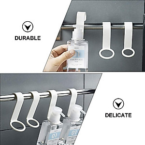 16pcs Shampoo Holder Hooks Bathroom Bottle Holder Shower Gel Bottle Rack Hangers Liquid Soap Shower Holders for Bathroom