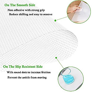 Shelf Liners for Kitchen Cabinets Non Adhesive Drawer Liner, 20 in x 20 FT Non Slip Waterproof Washable Refrigerator Mats for Wire Shelf,Bathroom Shelves,Fridge,Dresser,Shoe Rack
