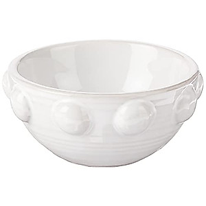 Mud Pie Dotted Dip and Tray Set, Size 5" x 14" 2" x 4 1/4" Dia | Spreader 6 1/2", White