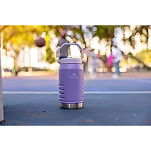 Stanley IceFlow Flip Straw Jug with Handle 64 oz| Twist On Lid and Flip Up Straw | Leak Resistant for Travel and Sports | Insulated Stainless Steel | BPA-Free | Lavender