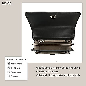 DAVIDJONES Faux Leather Hobo Purse and Wallet set for women Chain Crossbody Shoulder Bags