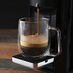 Brod & Taylor Double-Wall Insulated Glass Coffee/Tea Mugs (Set of 2, 10oz / 300ml)