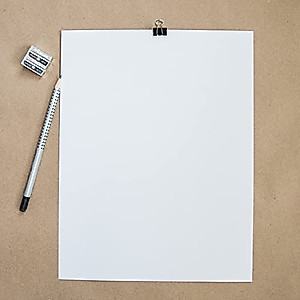 Reskid White Cardstock Thick Paper - 2 x 3.5" Blank Heavy Weight 110 lb Cover Card Stock - 100 Pack (2x3.5, inches)