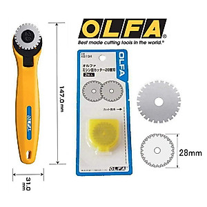 OLFA Perforation Cutter 28 235B / Replacement Blade(28mm) 2 Blades XB194 (with Our Shop Original Description of Goods)[ Zen_Zen_Zen Original Package]