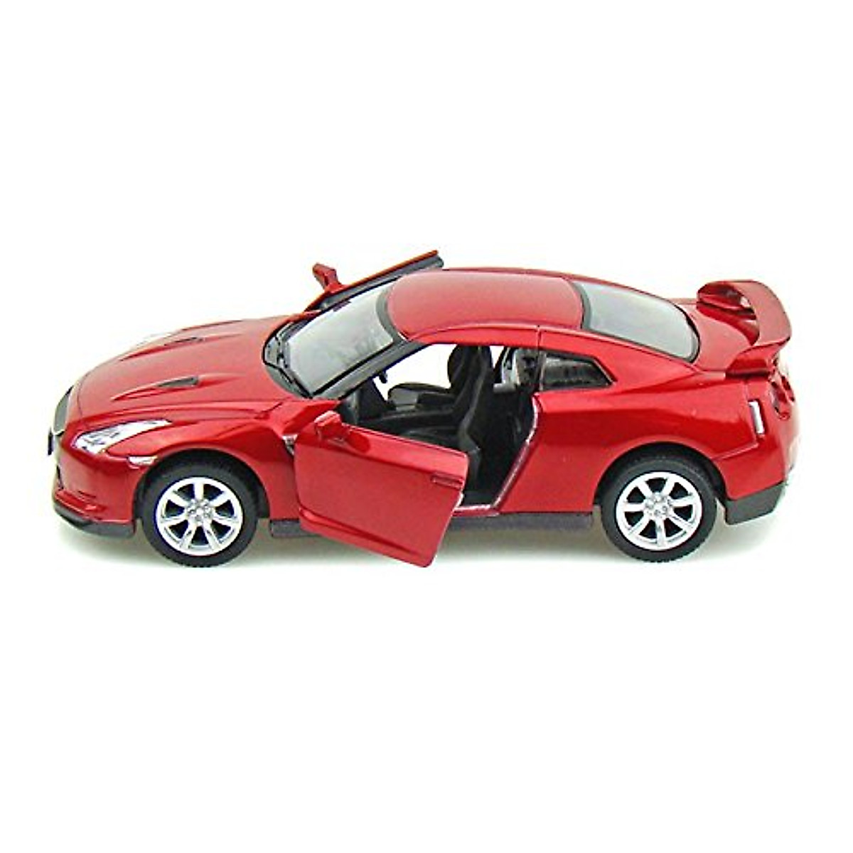 KiNSMART 2009 Nissan GT-R R35 Red 5" 1:36 Scale Die Cast Metal Model Toy Car w/ Pullback Action