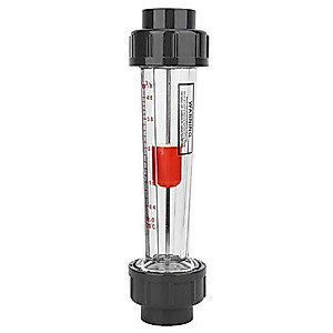 LZS-32（D）Liquid Flowmeter 0.4-4 Tube Type Liquid Flowing Meters Plastic Flat Interface Waterflow Controllers Transparent Water Rotameter Hydraulic Valve Fittings