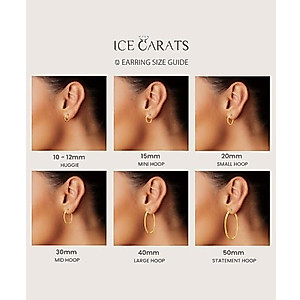 14K Yellow Gold Round Hoop Earrings