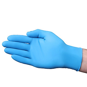 VGuard A11A11 Nitrile Gloves Disposable Gloves - 1 Box 100CT 3.5mil Small Blue Powder Free Nitrile Gloves Box