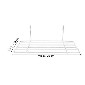 Ipetboom Bird Cage Bird Toys 2pcs Parrot Metal Perch Platform Bird Stand Shelf Parakeet Patio Sundeck for Budgie Cockatiel Conure Cage Accessories Bird Cage Bird Toys