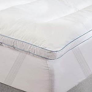 BioPEDIC Memory Plus Deluxe Mattress Topper, Queen, White