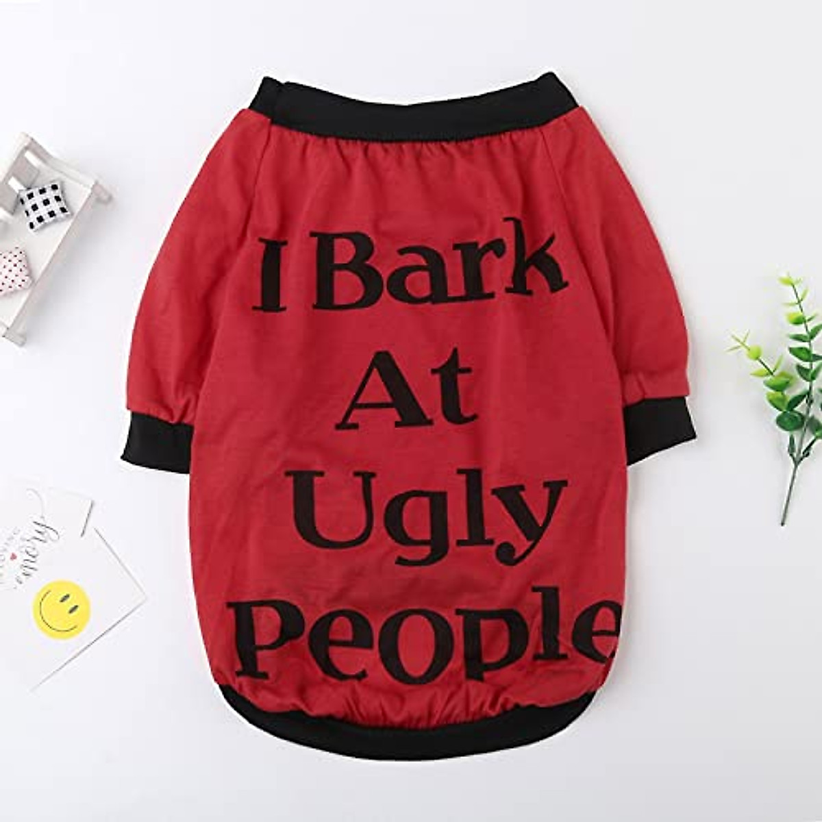 YEZIJIN Cute Christmas Dog Costume, y Winter Christmas Cosplay Clothes Sweaters Outfits Pullover Doggie Sweatshirt Autumn Pet Sweaters (Red, M)