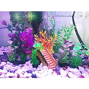 10 Premium Fish Tank Accessories or Fish Tank Decorations ,a Variety of Sizes and Styles of Aquarium Plants
