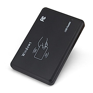 BISOFICE 134.2Khz Reader RFID Tag ID Card Reader for EMID/FDX-B Card Type USB Port Suitable for Animal Management/Fish Management/Automatic Feeding Equipment
