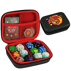 Yosuny Case Compatible with Bakugan Figures, BakuCores & Armored Alliance, Geogan Rising Battle Action Figure & Trading Cards(Case Only)