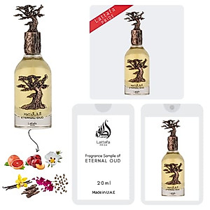 Lattafa Perfumes Eternal Oud Tester EDP Unisex 20ml, 0.70 Fl Oz (Pack of 1), 20.0 milliliters