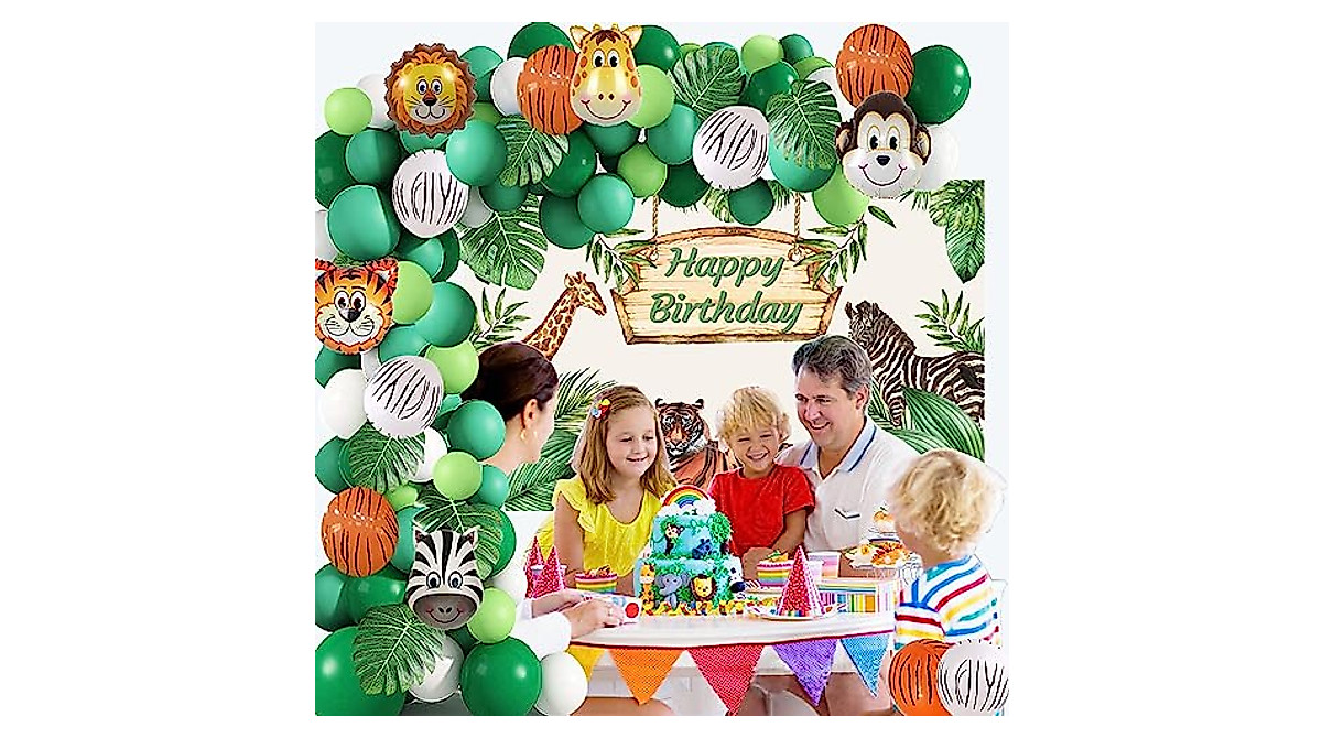 Safari Birthday Decorations for Boys - Jungle Party Supplies