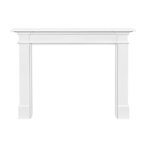 Pearl Mantels Harmonious and Elegant MDF Mantel Surround, 48", Crisp White